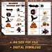 Halloween Scavenger Hunt, Fall Scavenger Hunt, Printable for Kids ...