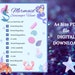 Mermaid Themed Treasure Hunt, Kids Birthday Party Games, Ocean Activity ...