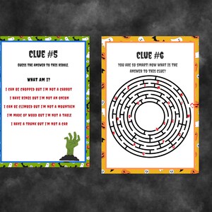 Halloween Treasure Hunt, Scavenger Hunt, Printable Halloween Games ...