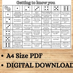 Dicebreaker Roll and Tell Game, Icebreaker Activity for All Age, Games ...