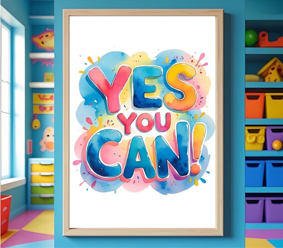 Yes You Can Poster, Motivational Poster, Classroom Decor, Therapy ...