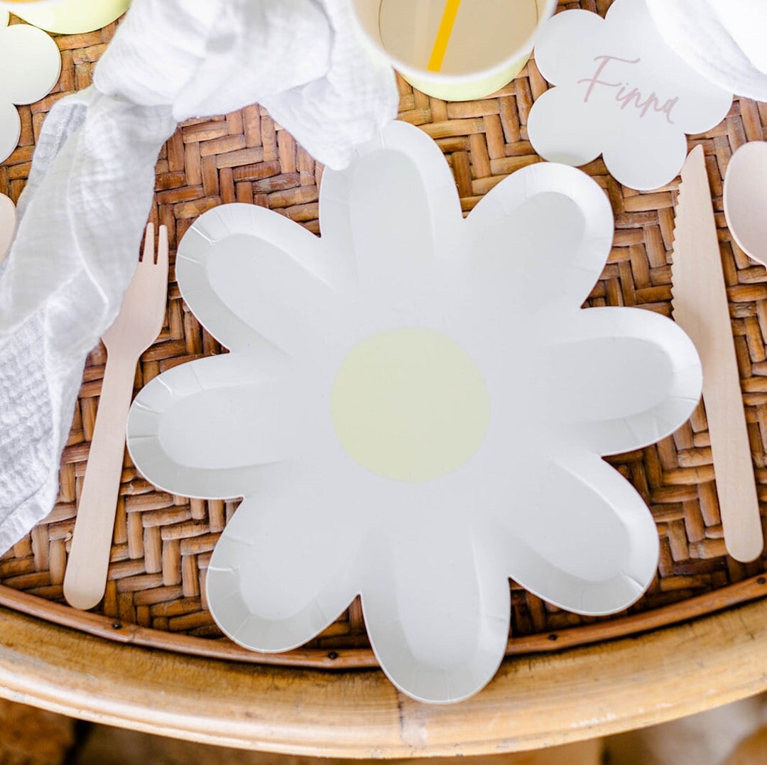 Daisy Paper Plates for Children's Birthday Parties/disposable Plates ...