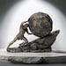 Sisyphus Statue: Cold Cast Bronze Greek Mythology Decor - Etsy
