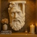 Hand Painted Zeus Wall Bust Sculpture – Greek Roman Mythology Decor ...