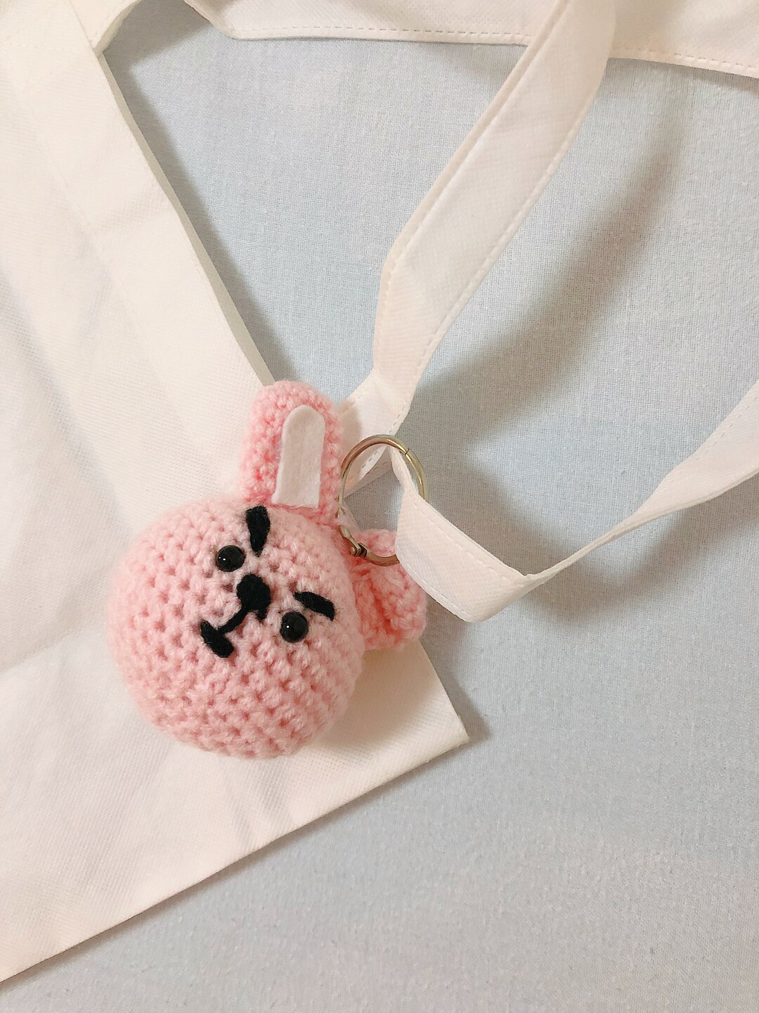 Crochet BT21 Cooky Keychain - Etsy
