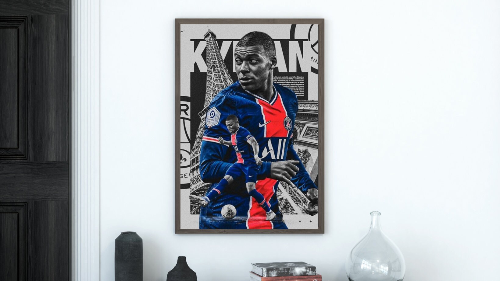 MBAPPE Poster, Wall Art Printable, PSG, Digital Download, french ...