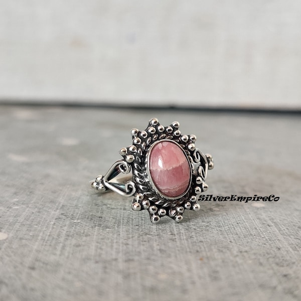 Pink Stone Ring - Etsy