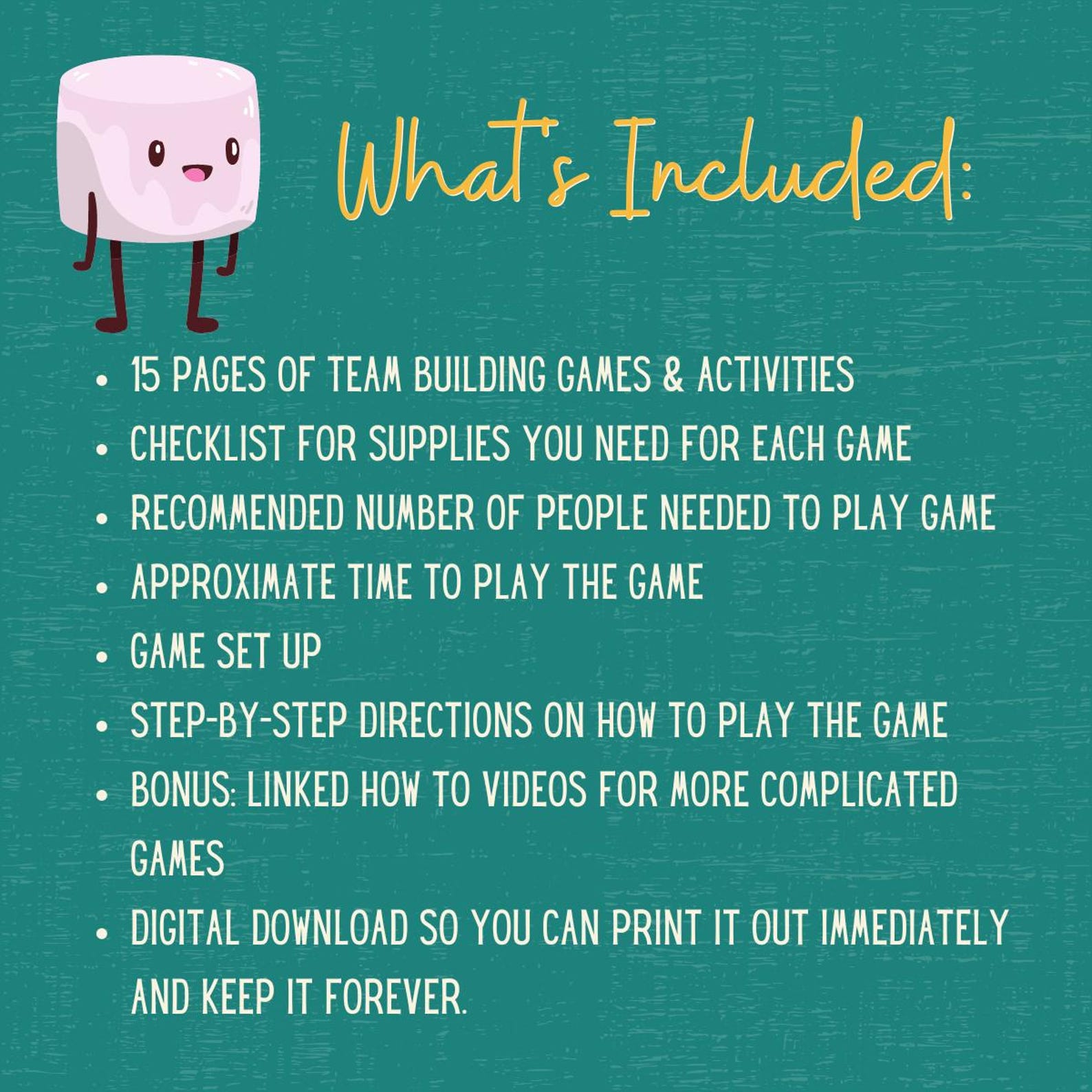 Team-building Games Printable Set 15 Fun & Engaging Activities for ...