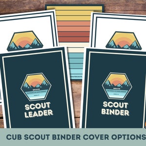 Scout Binder Planner Printable, Calendar, Attendance, Meeting Agenda ...