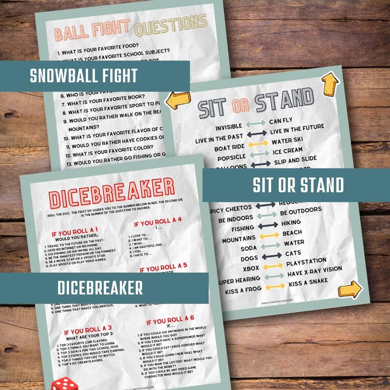 Icebreaker Toolkit - Icebreaker Games With Printables for Youth Group ...
