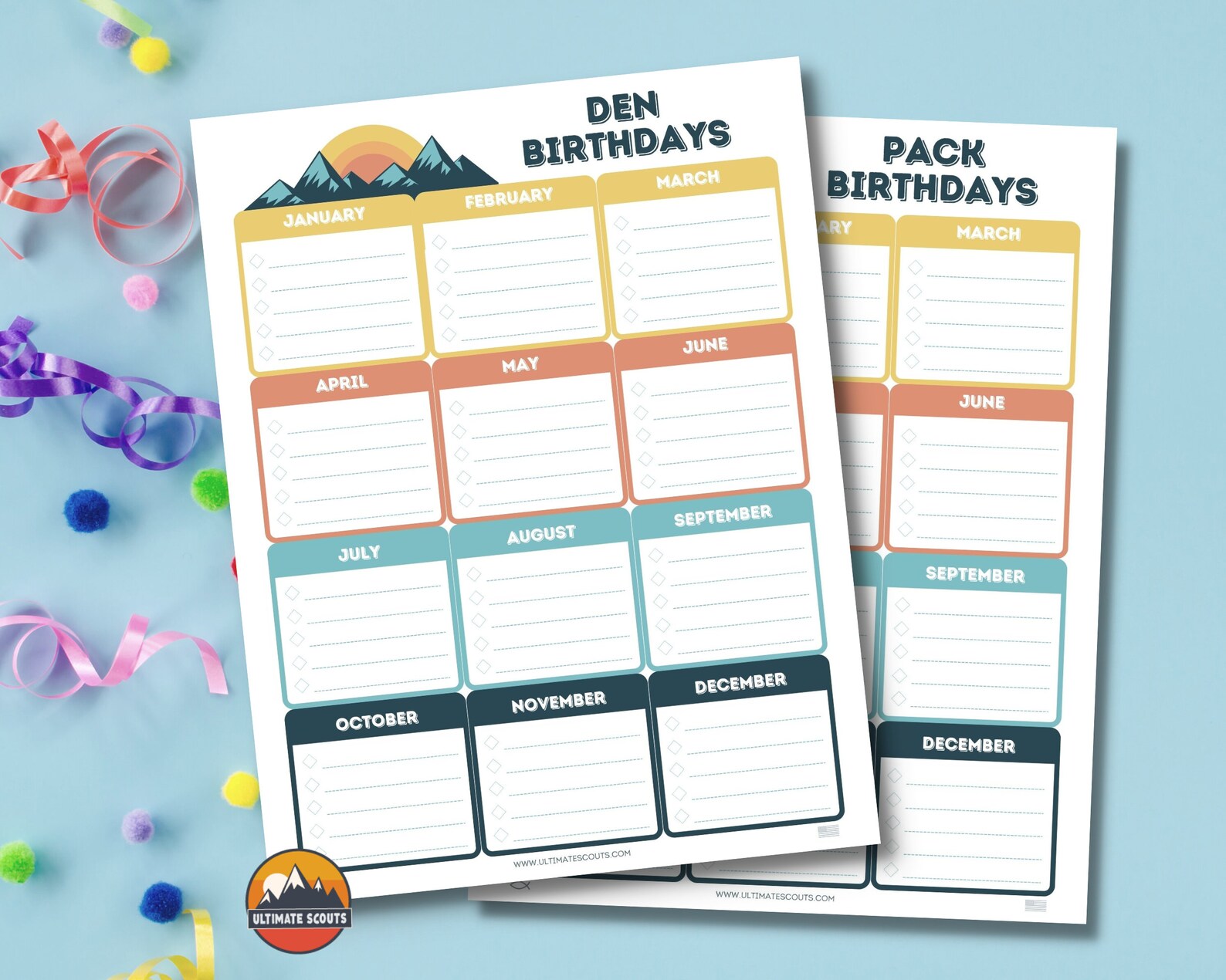 Scout Binder Planner Printable, Calendar, Attendance, Meeting Agenda ...