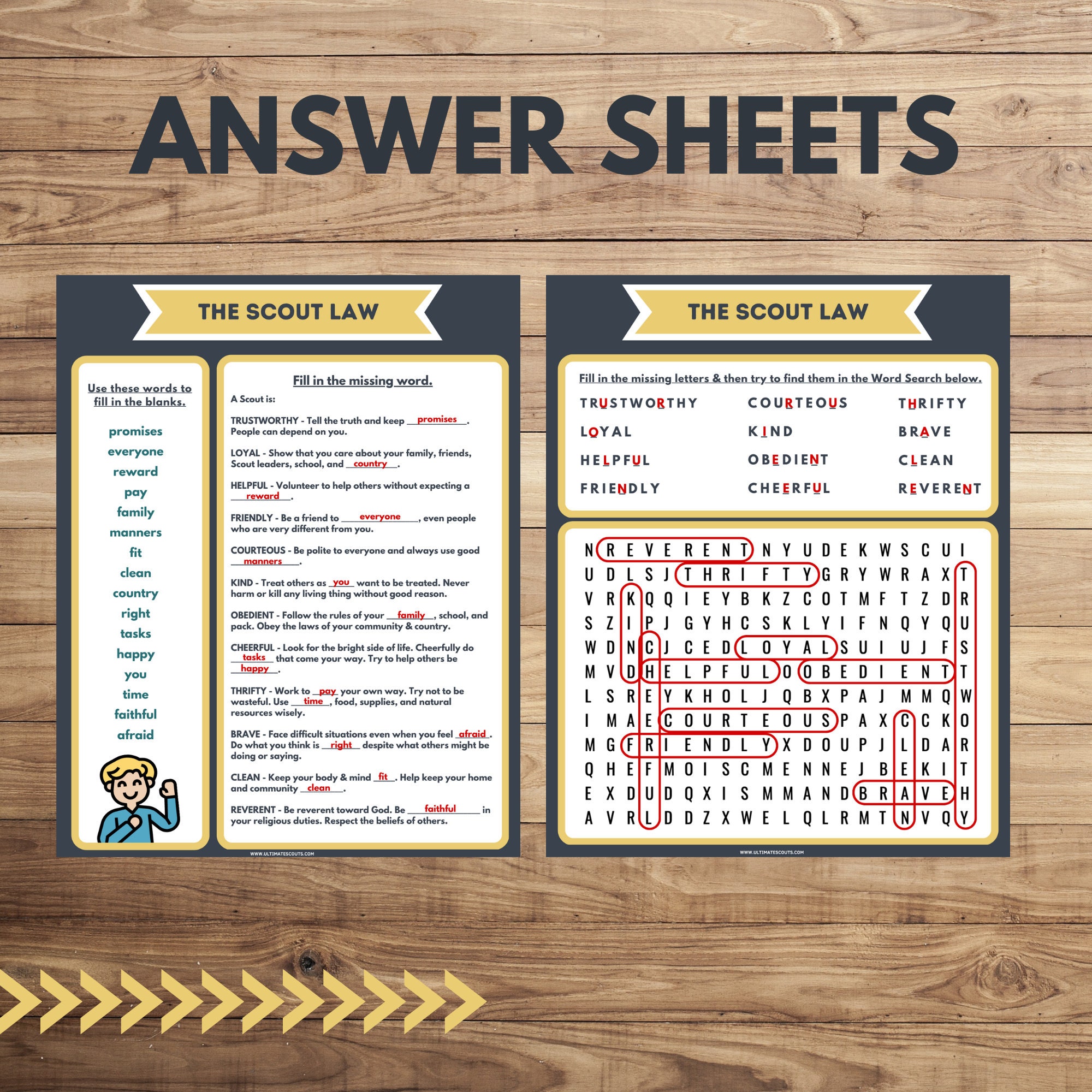 The Cub Scout Law Worksheets, Learn The Cub Scout Law, Download & Print ...