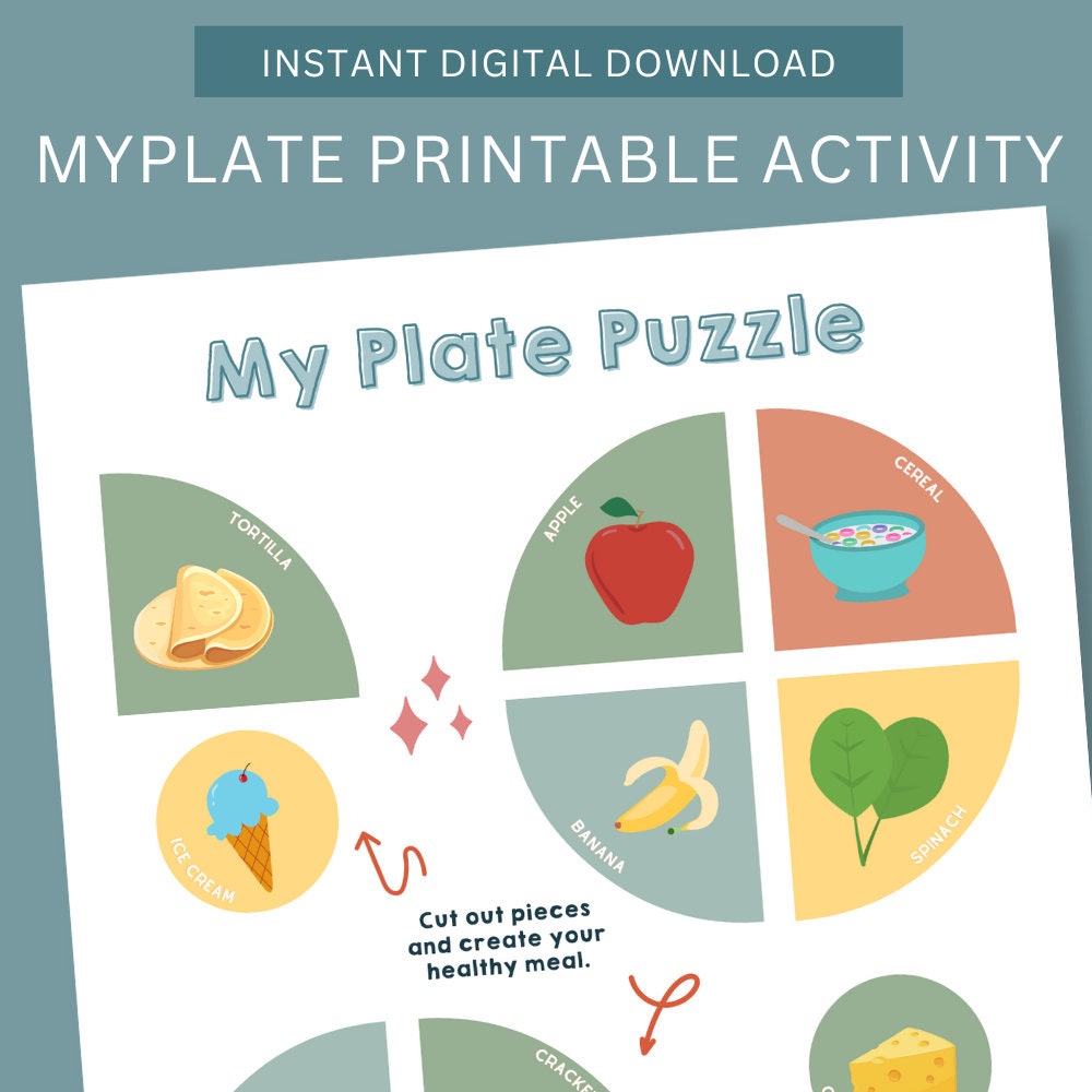 Myplate Food Group Printable Activity Cub Scouts, Home School ...