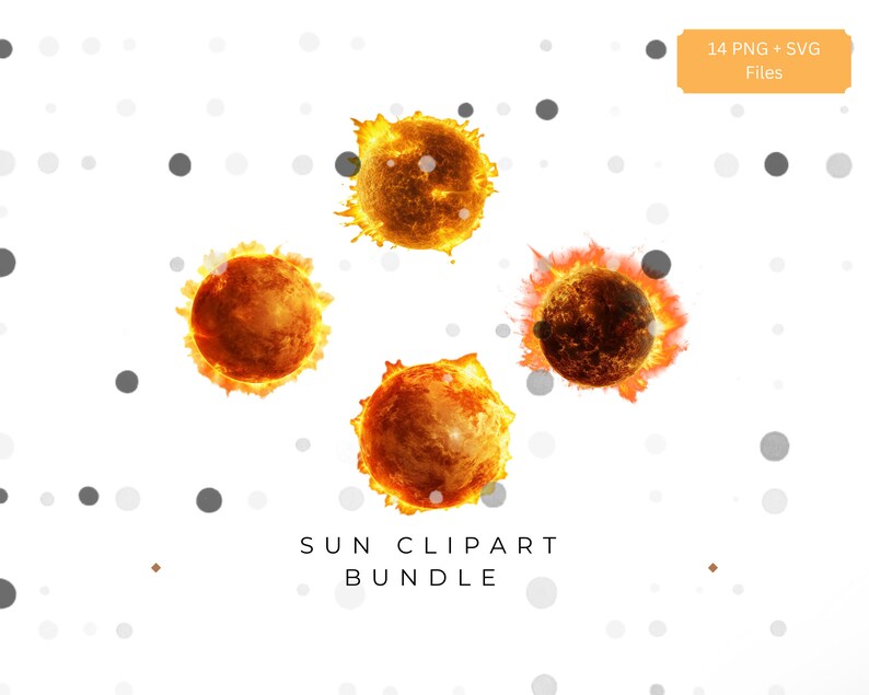 Sun PNG Clipart Sun Overlay - Etsy