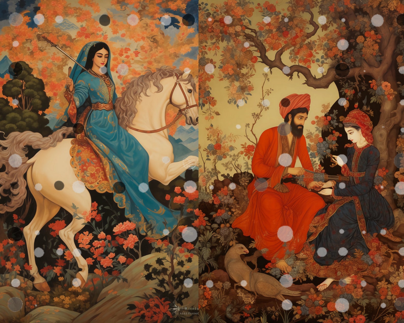 Vibrant Persian Art Scrapbooking Ephemera Journal Pages - Set of 70 ...