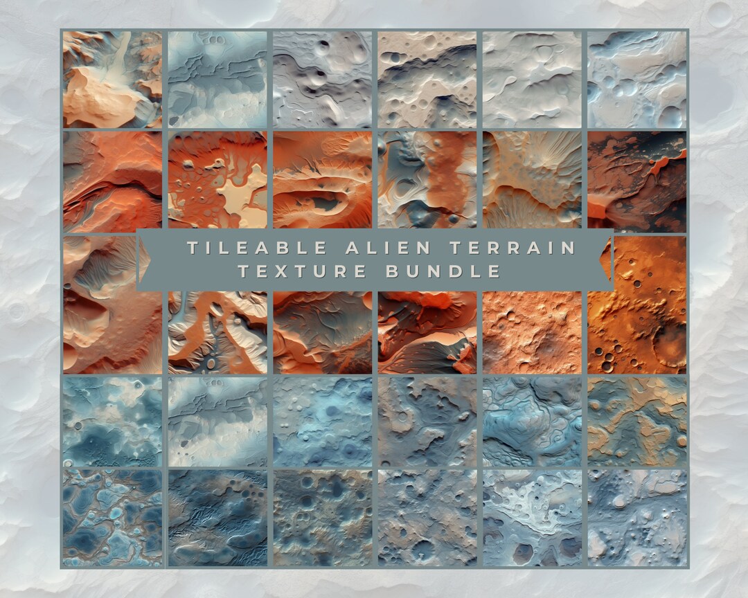 Alien Terrain Texture Set! Pack of Twenty-nine Tileable 1024x1024 ...