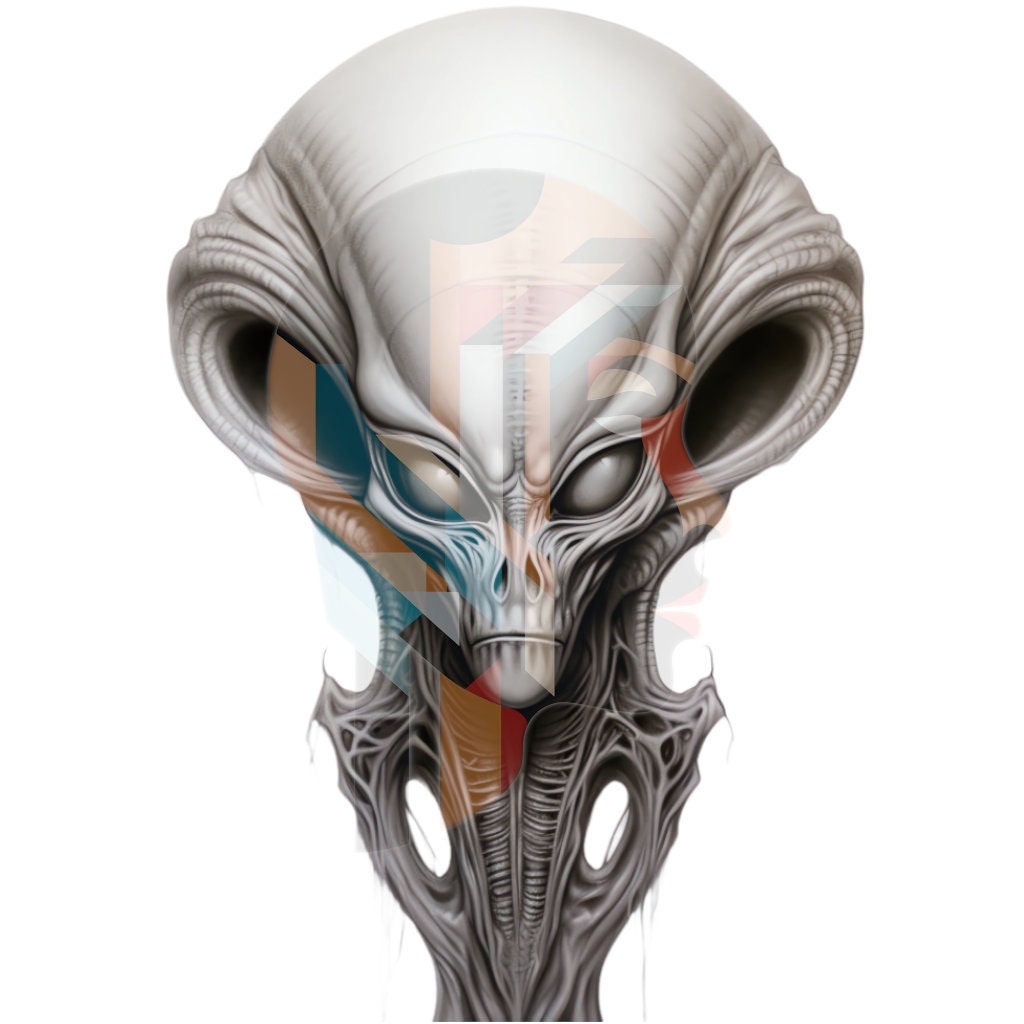 Gray Alien Portrait Clip Art Bundle 17 Unique Extraterrestrial Face - Etsy