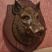 Taxidermy Sculpture Boar Head Wall Mounted Decor - Etsy