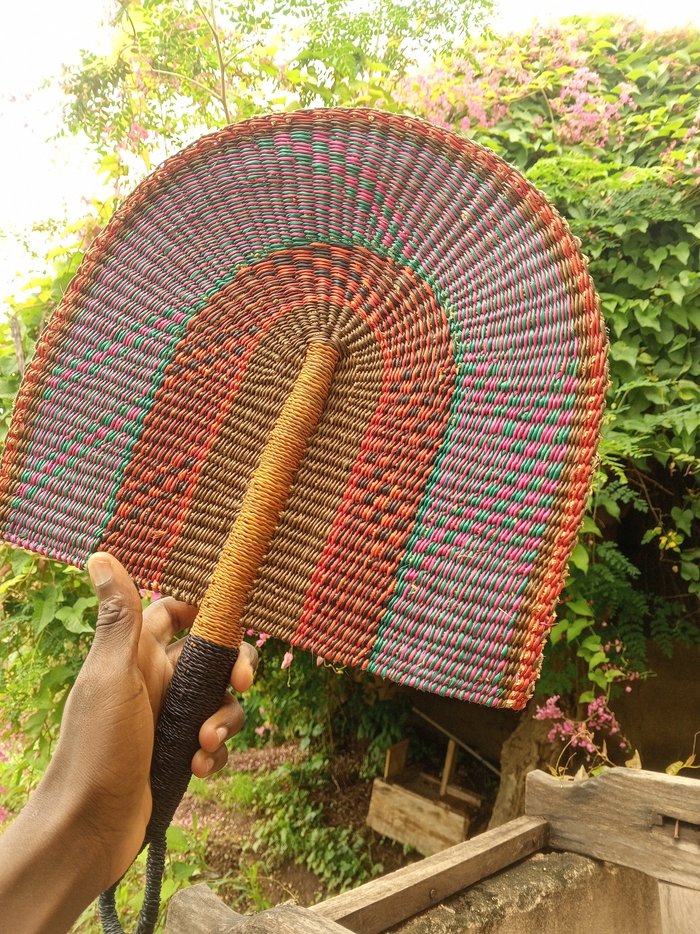 Straw Hand Fan, Boho Fan Wall Hanging, Native Wedding Hand Fan ...