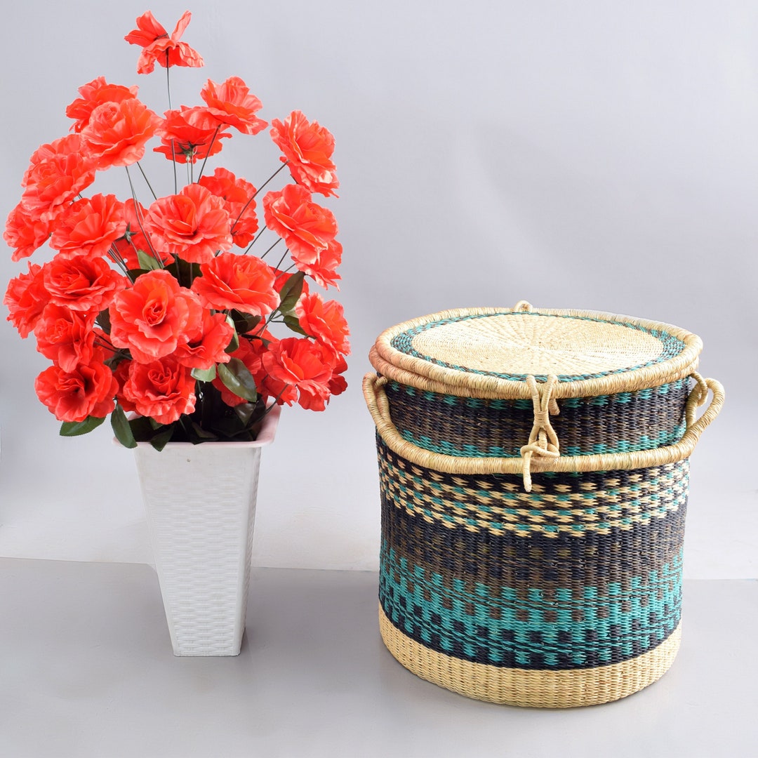 Wicker Cloth Basket, Big Floor Storage Basket, Big Storage Basket ...
