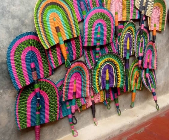 Handwoven Straw Hand Fan Boho Fan Wall Hanging Bolga Hand - Etsy