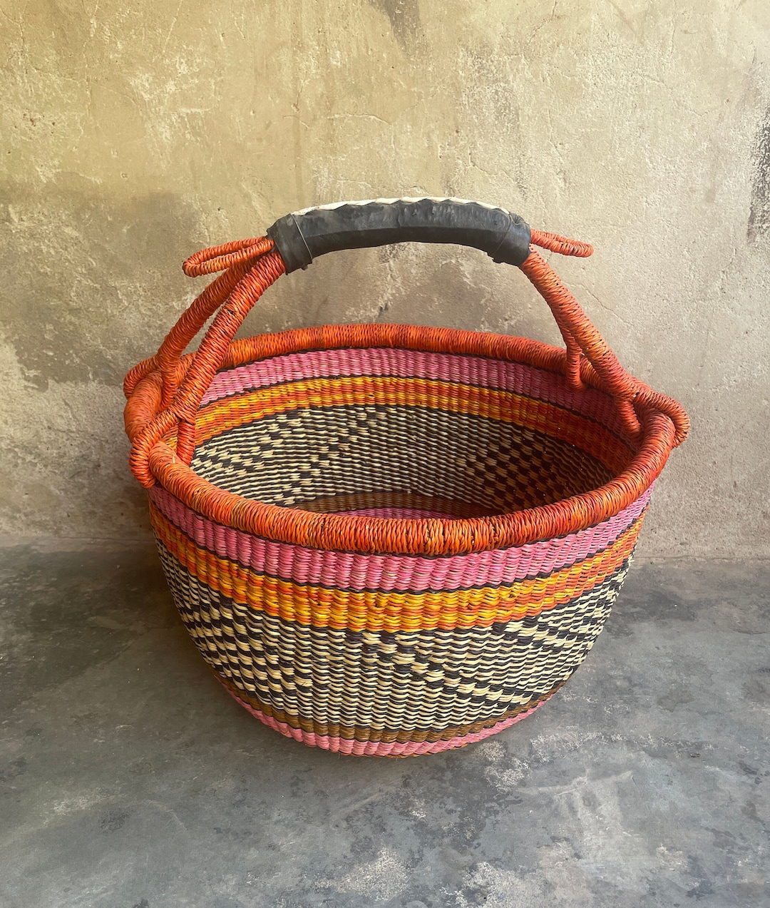 Wicker Mini Market Basket, Natural Shopping Basket, Garden Harvest ...