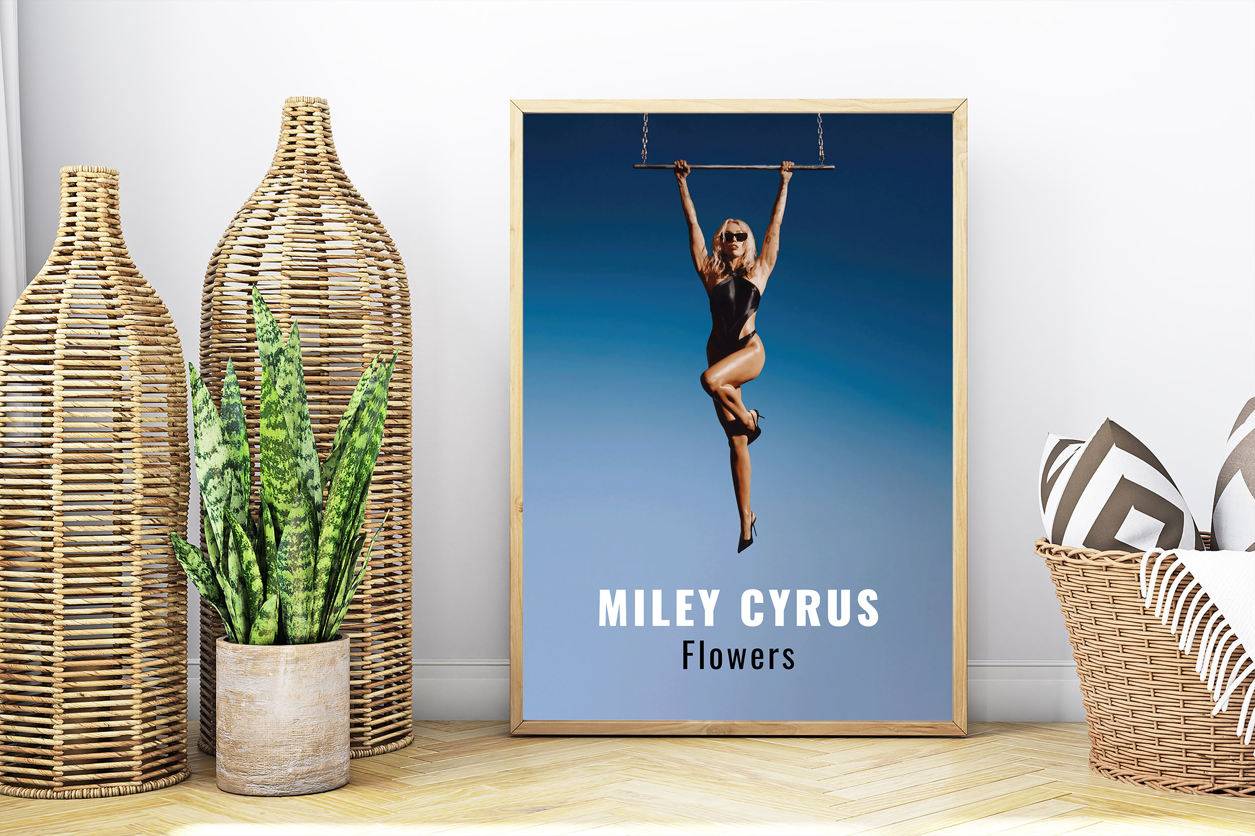 Miley Cyrus Flowers Poster | Miley Cyrus Poster | Flowers Poster ...