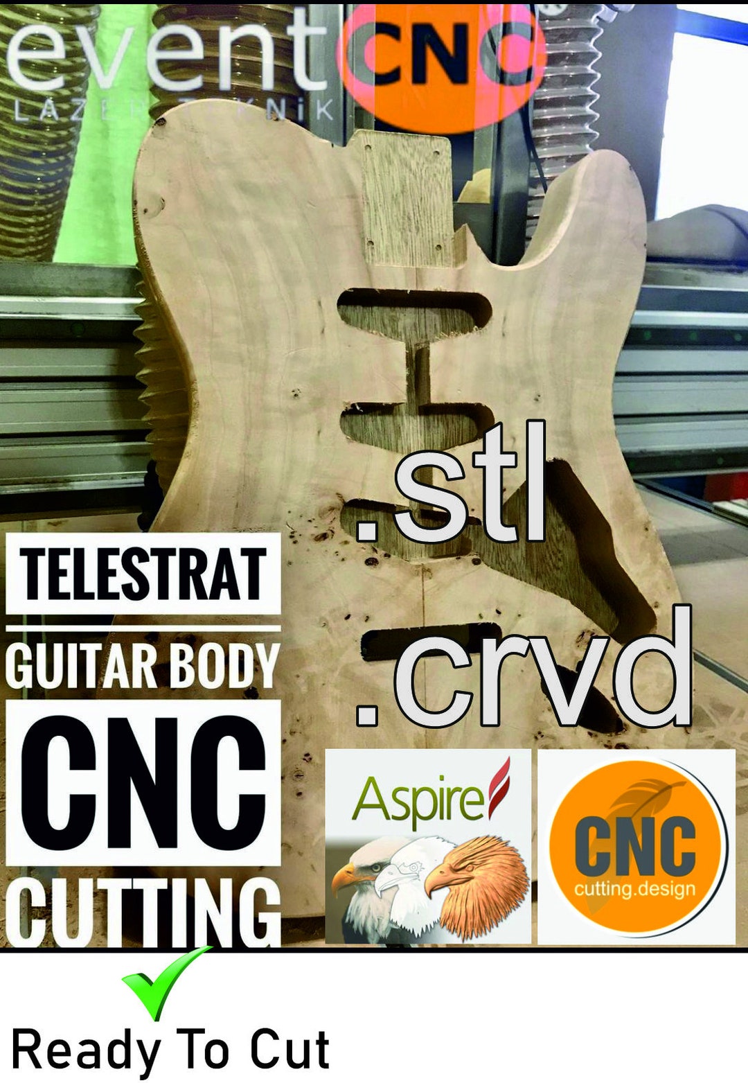 Telestrat Guitar Body DXF Files - Etsy Australia