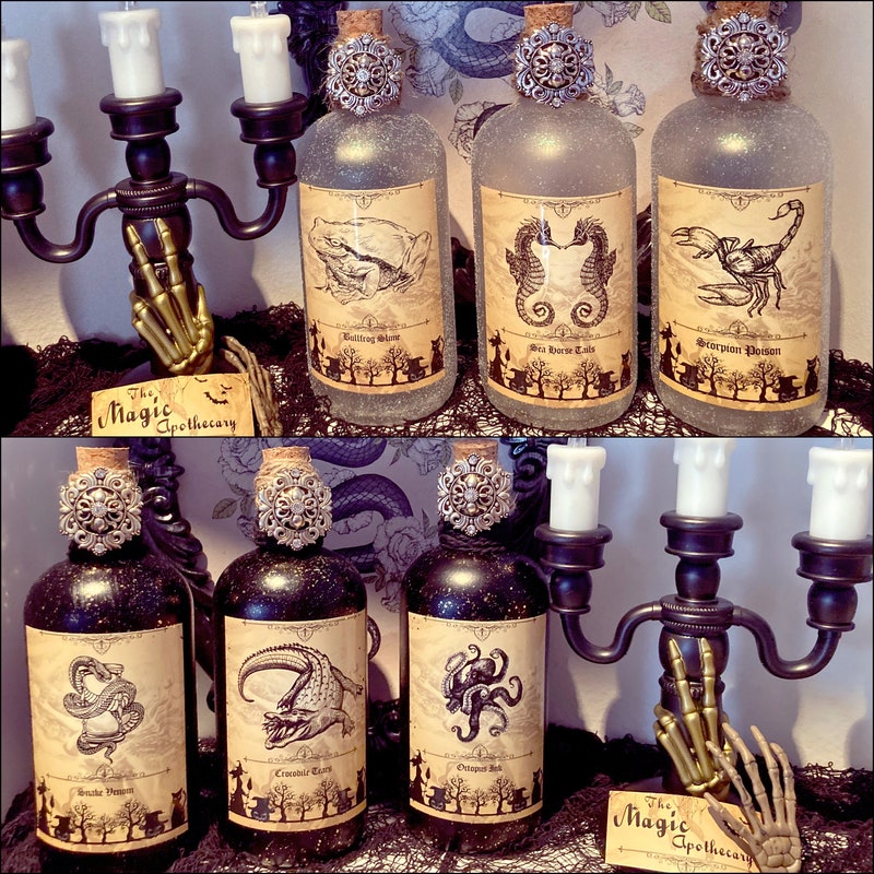 Halloween Poison Bottles - Etsy