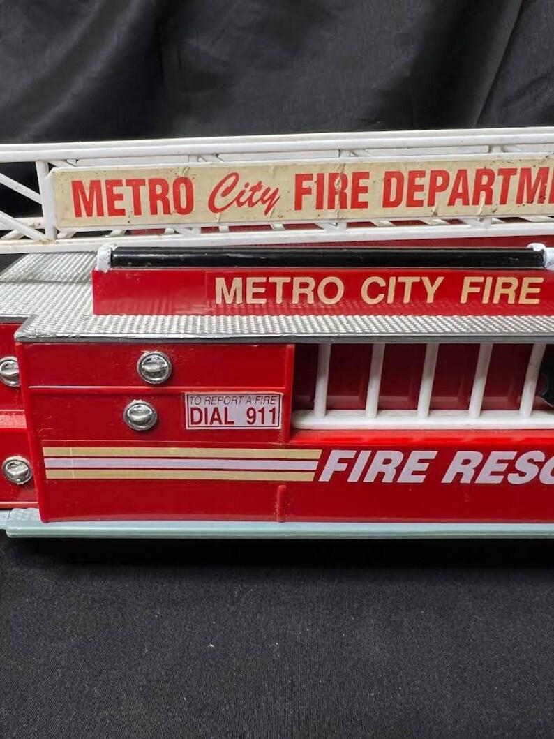 Vintage Funrise Metro City Fire Dept Hook and Ladder Truck - Etsy