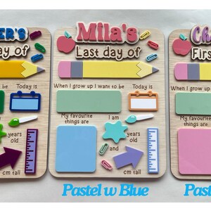 EXPRESS OPTION | First Day of School Sign | Colourful | Unique ...