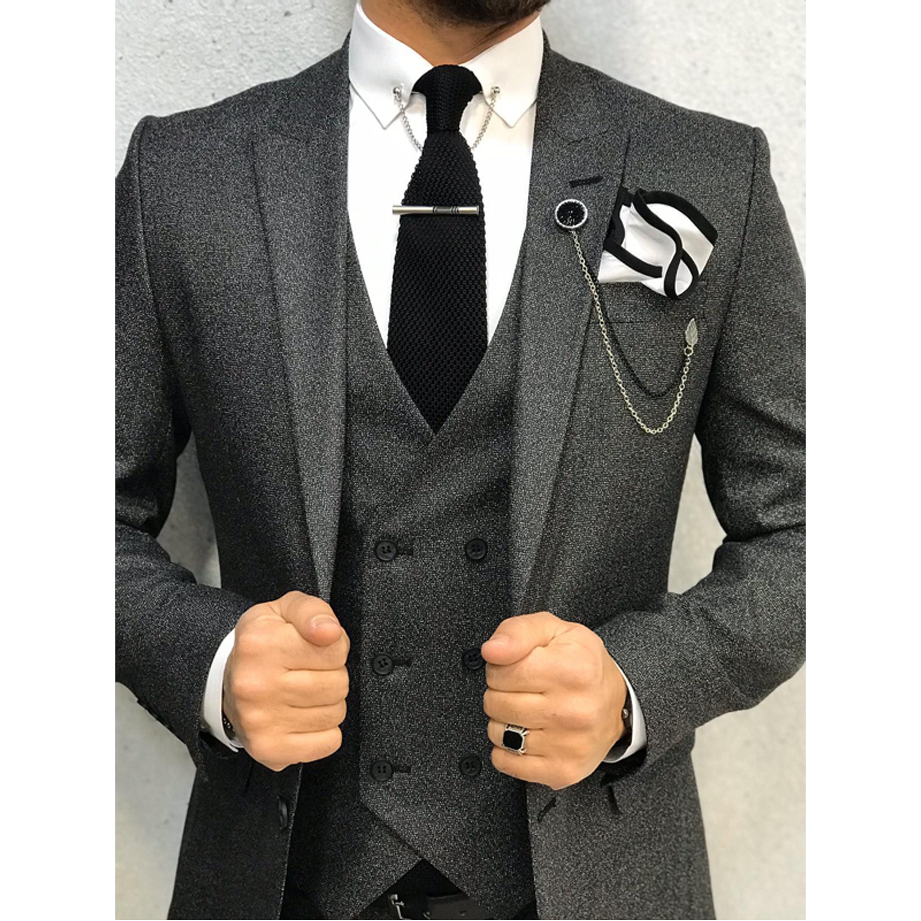 Dark Grey Suit Slim