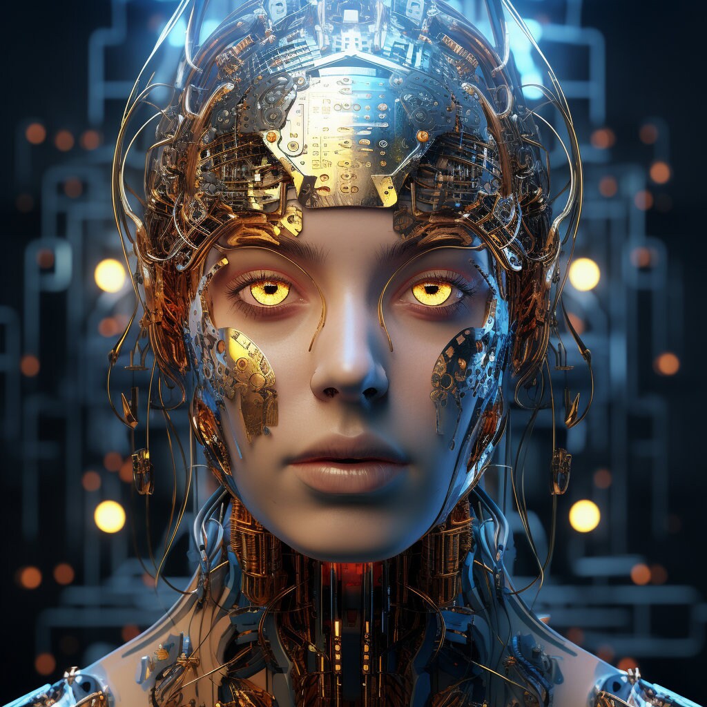 Artificial Intelligence Self Portrait - Etsy