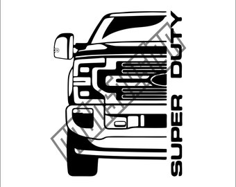 F250 Super Duty F 150 Vector F150 Pickup Car Vector - Etsy