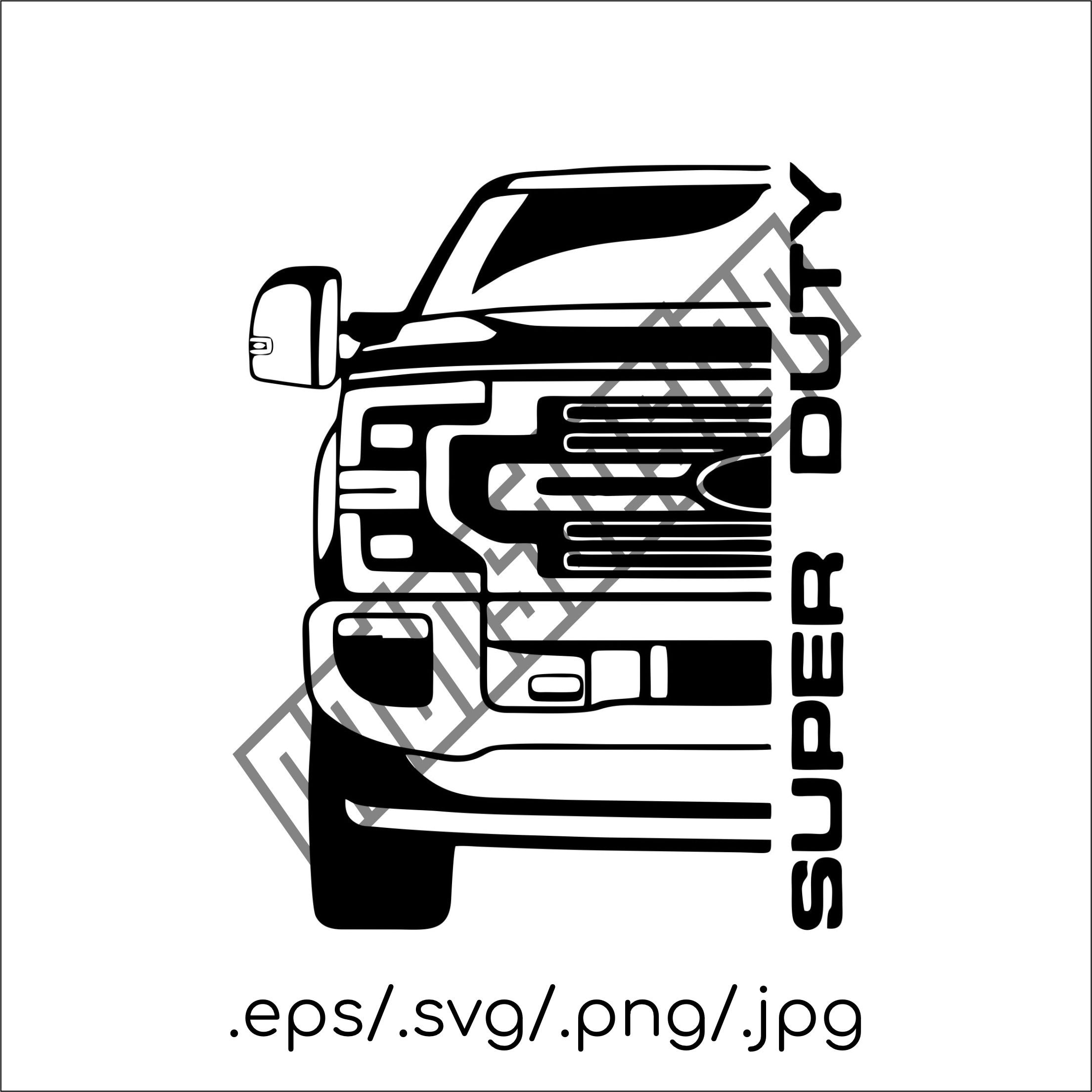 F Super Duty Vector: F150 Truck SVG, EPS, PNG (digital Download) - Etsy