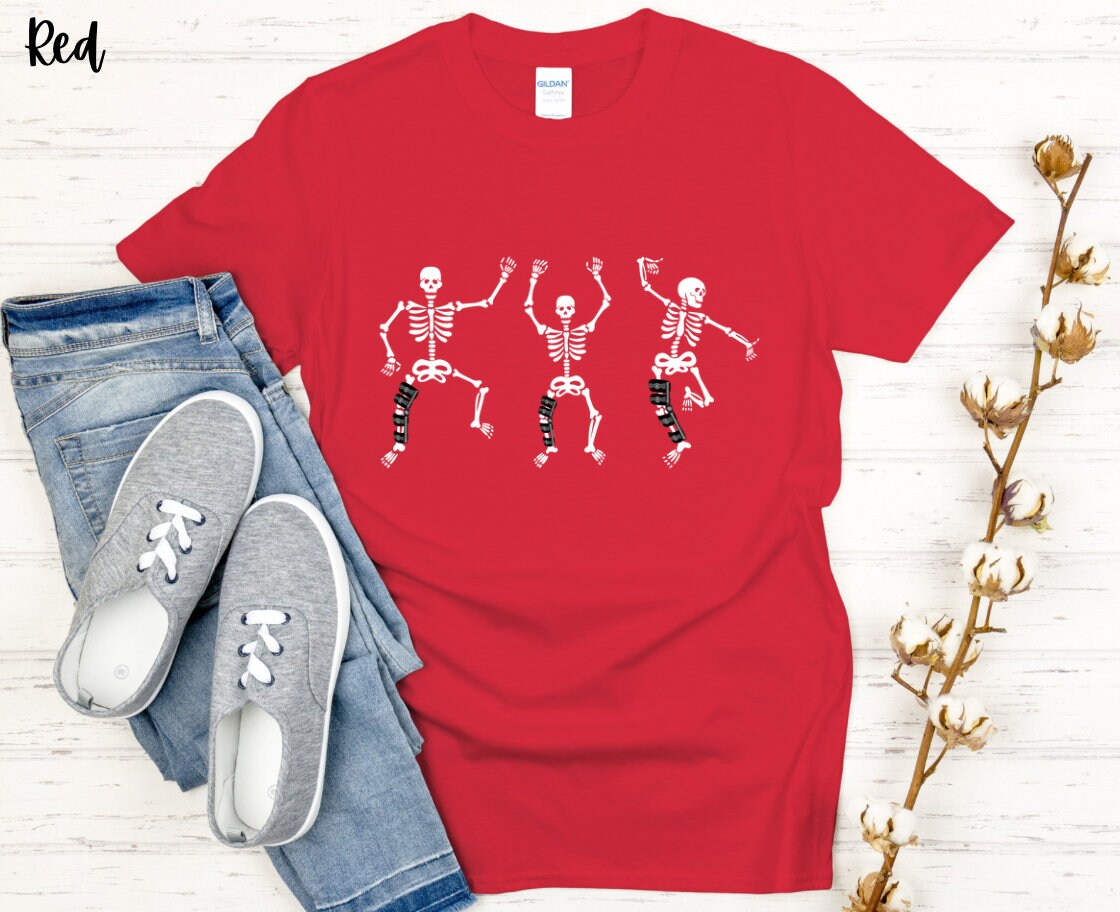 Knee Surgery Brace Shirt, Skeletons Dancing, ACL Surgery Gift, Knee ...
