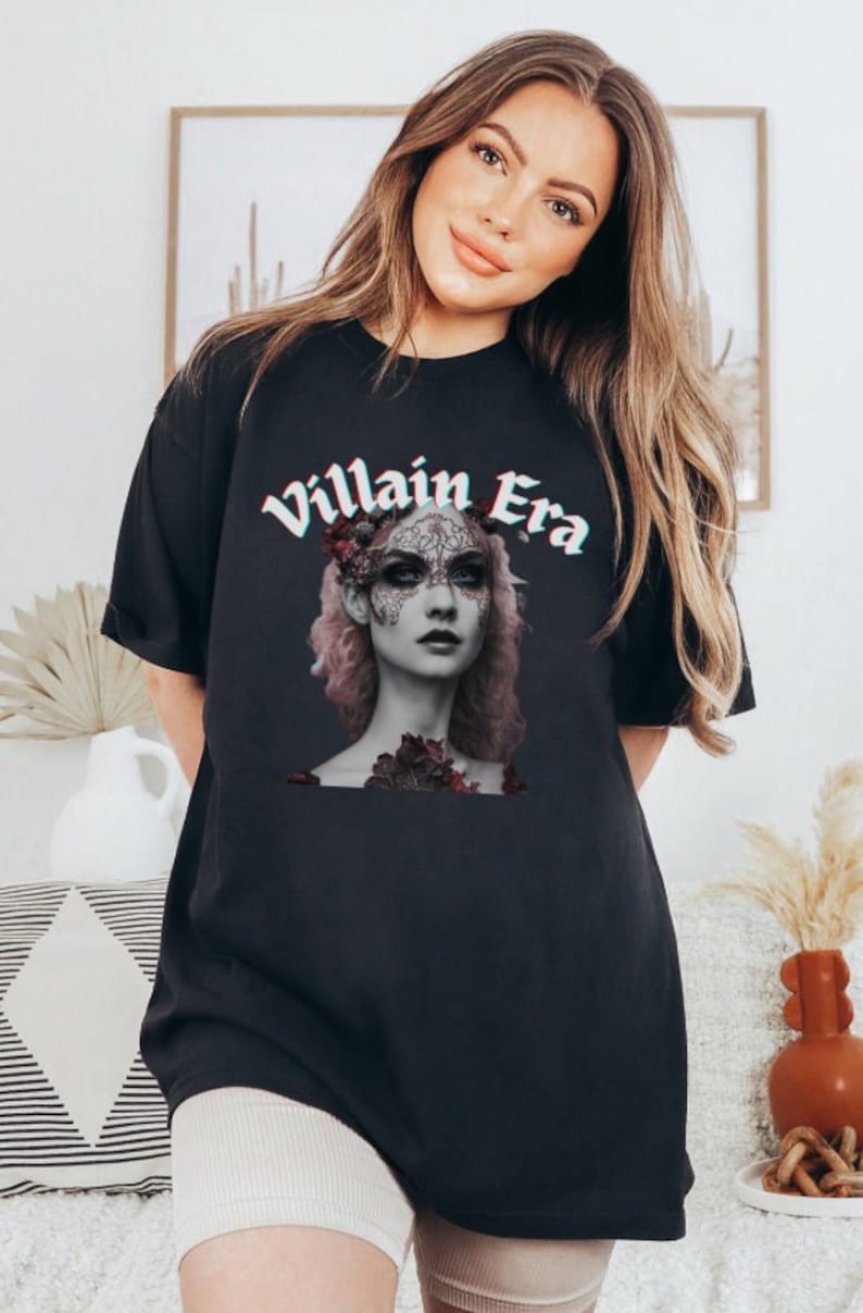 Villain Era Graphic Tee, Bookish Vibes Villain T Shirt, Comfort Colors ...