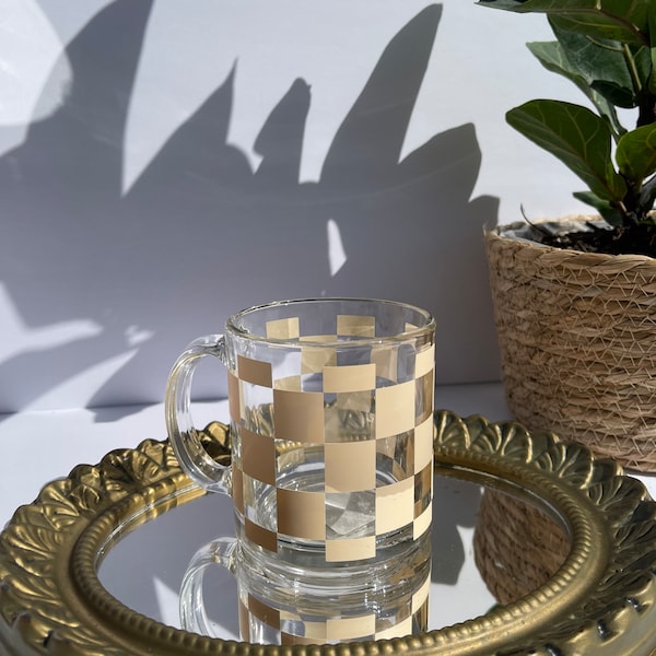 Checkered Coffee Mugs - Etsy