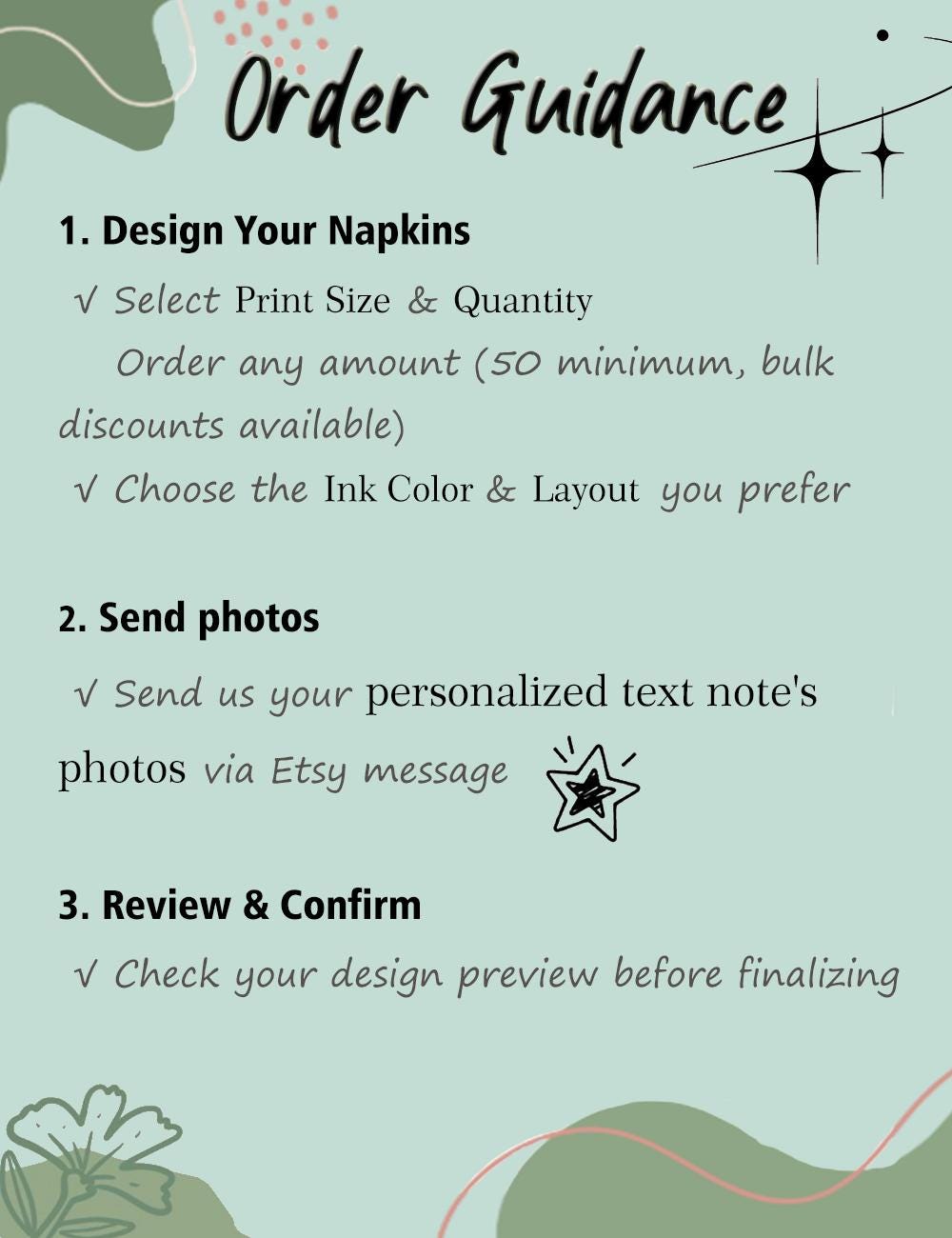 Custom Love Note Handwriting Napkins, Personalized Love Note Napkins, Print Wedding Cocktail ...