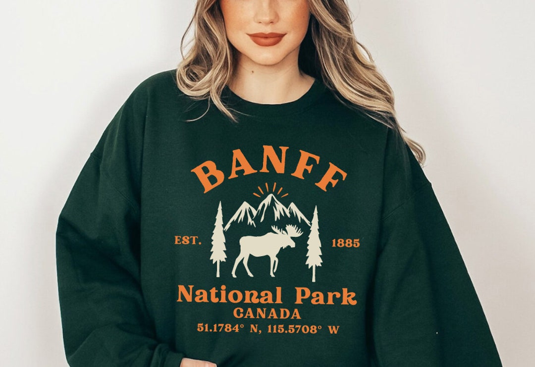 Banff National Park Sweatshirt, Unisex Alberta National Park Canada ...
