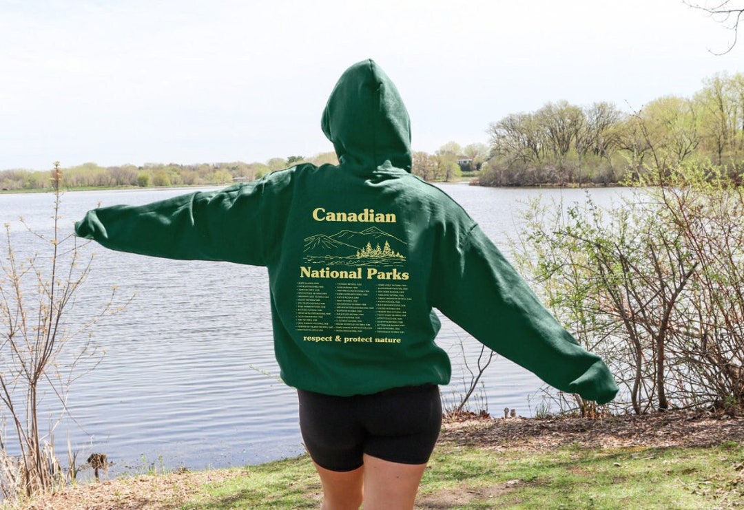 Canadian National Parks Hoodie, Canada Park Ranger Sweater, Granola ...