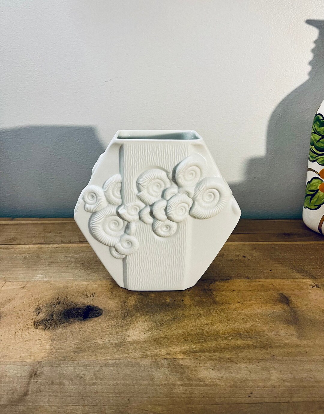 Vintage AK Kaiser Germany White Bisque Nautilus Shell Porcelain ...