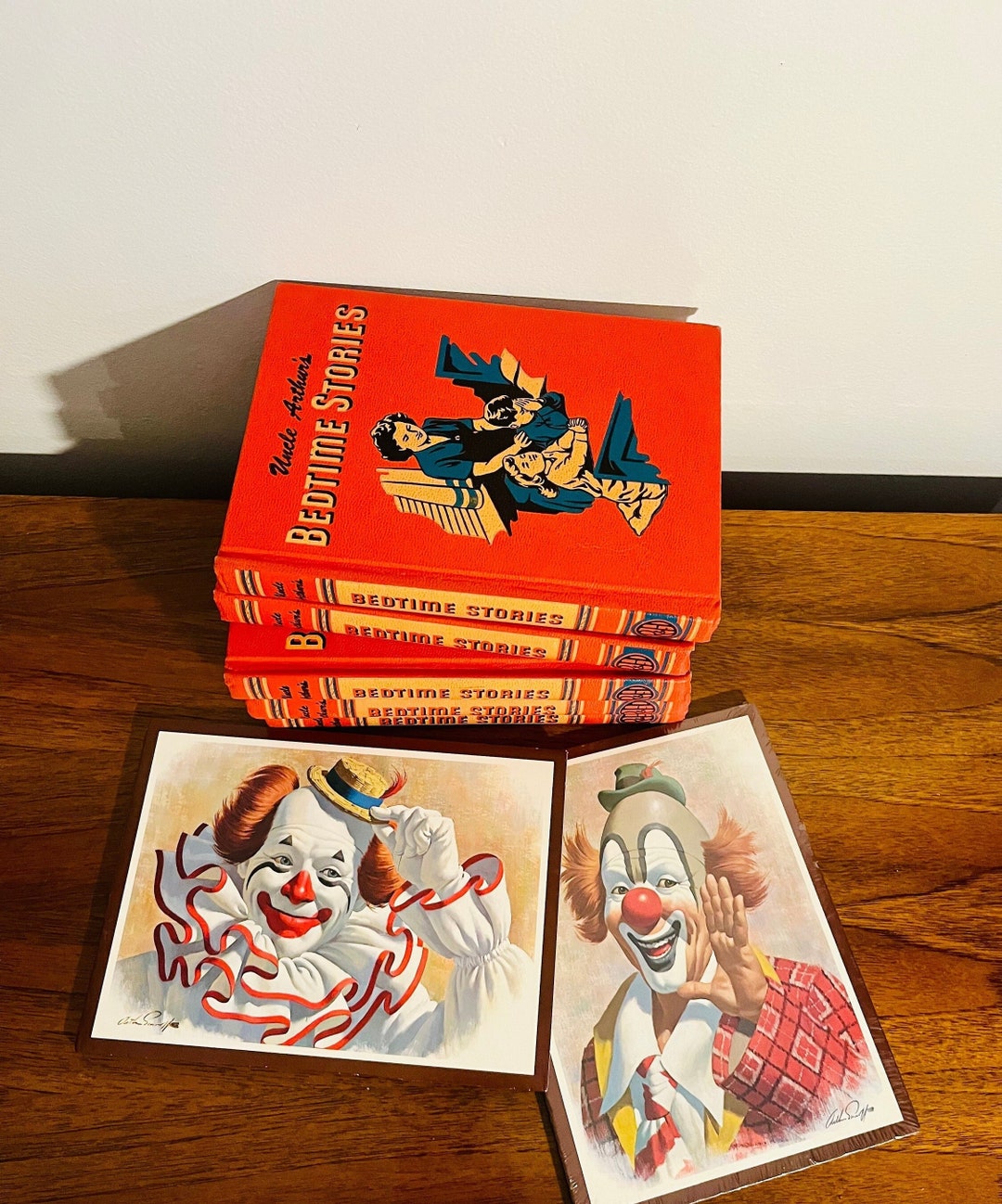 Arthur Sarnoff Vintage Clown Prints, Ringo the Clown & Elmo the Clown ...