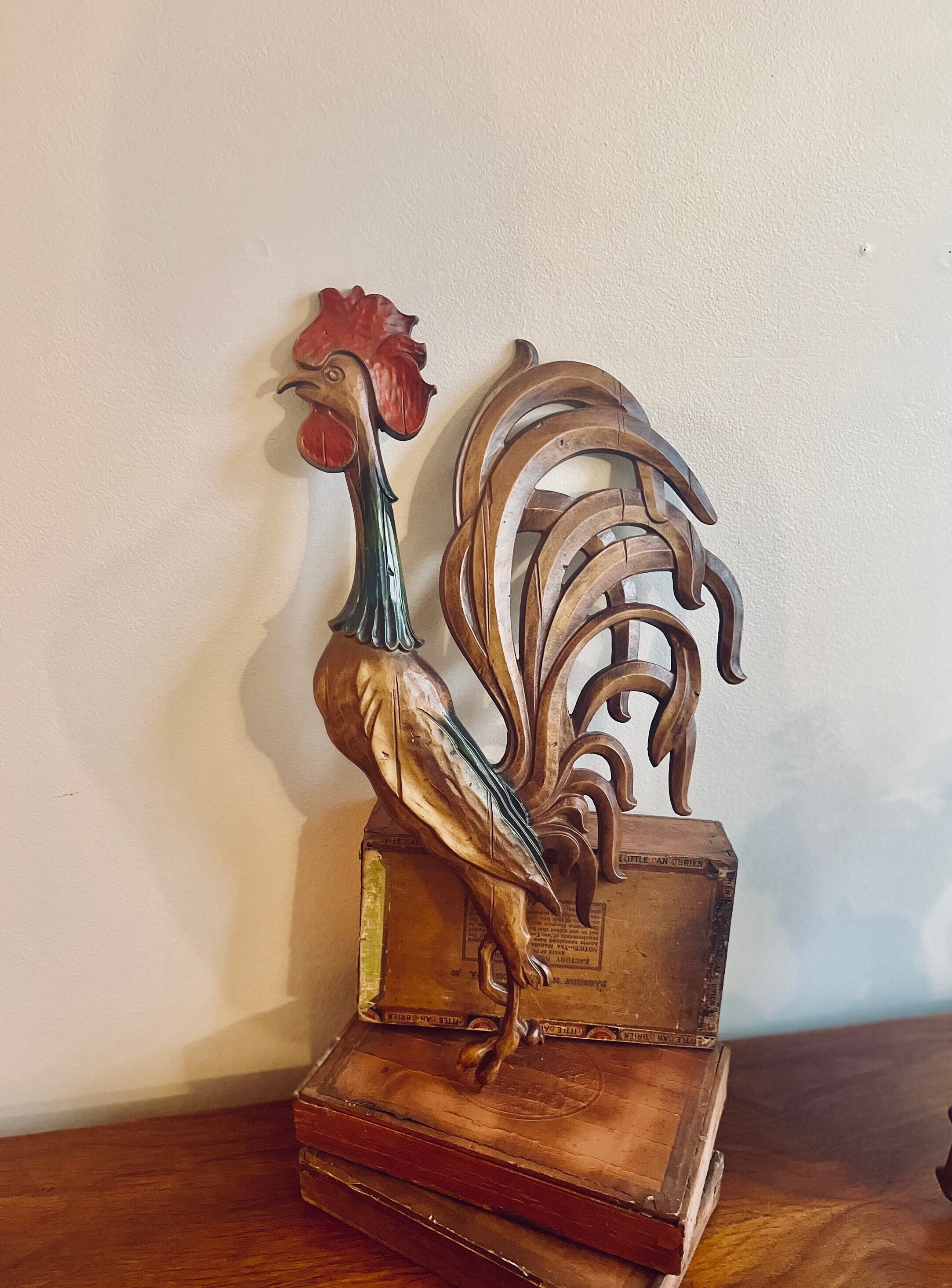 1970s Sexton Wrought Iron Hanging Rooster With Vibrant Color - Etsy