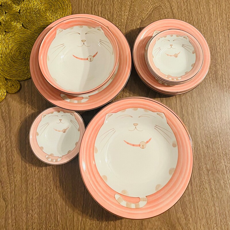 Cat Dinnerware Sets - Etsy