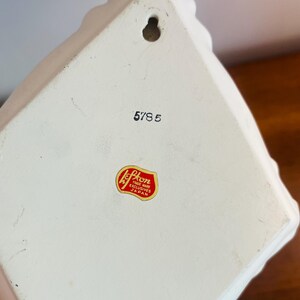 Lefton Painted Floral Porcelain Ornate Wall Hanging in Colorful Florals ...