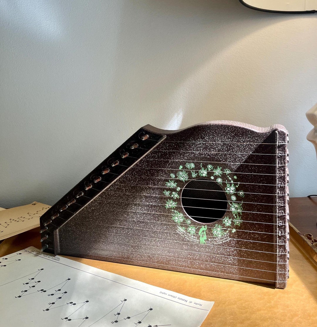 Vintage Jr. Zither Metal Italiano Milano Auto Harp - Etsy