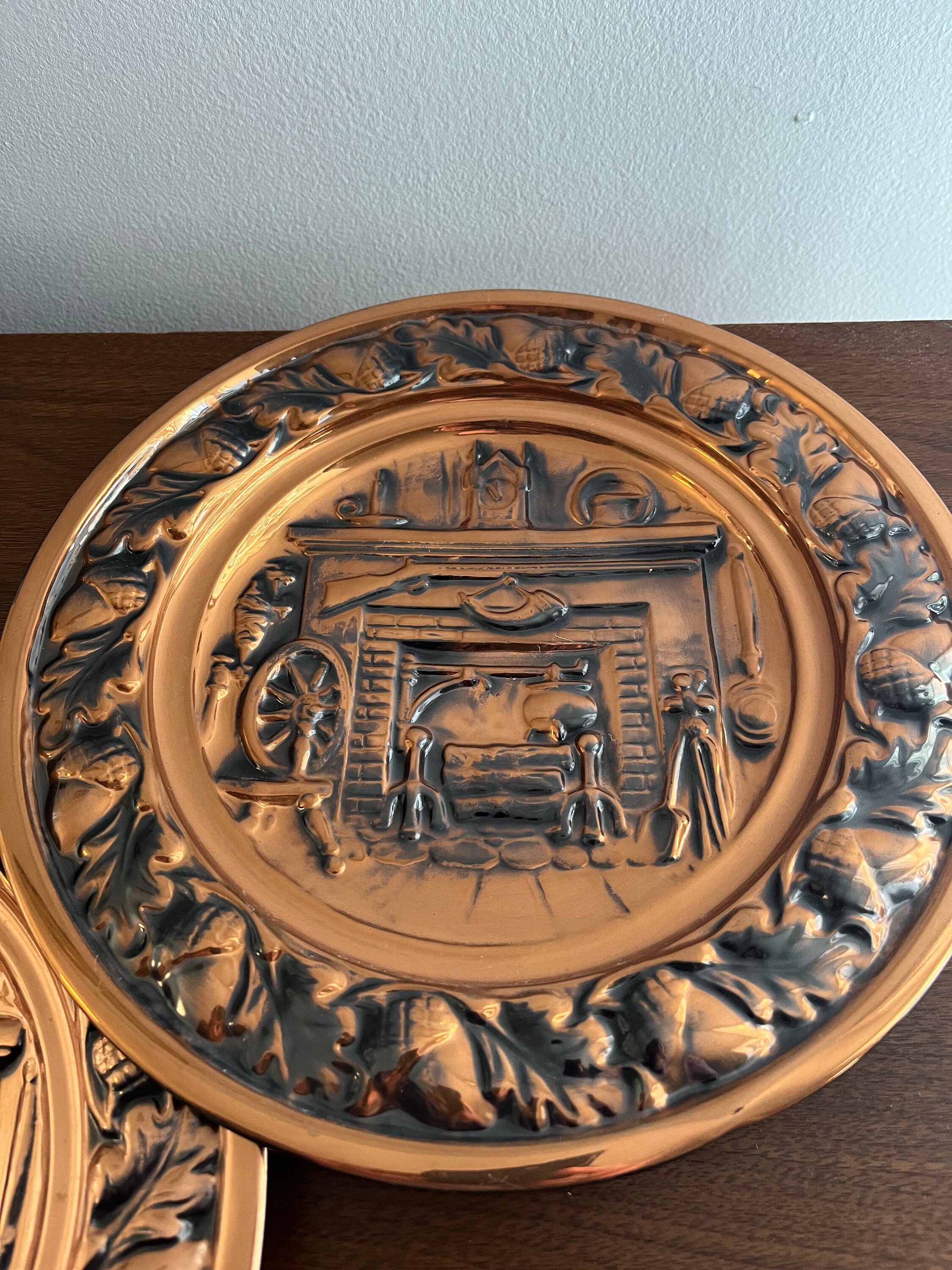 Copper Guild Colonial Hearth Early America Pressed Wall - Etsy