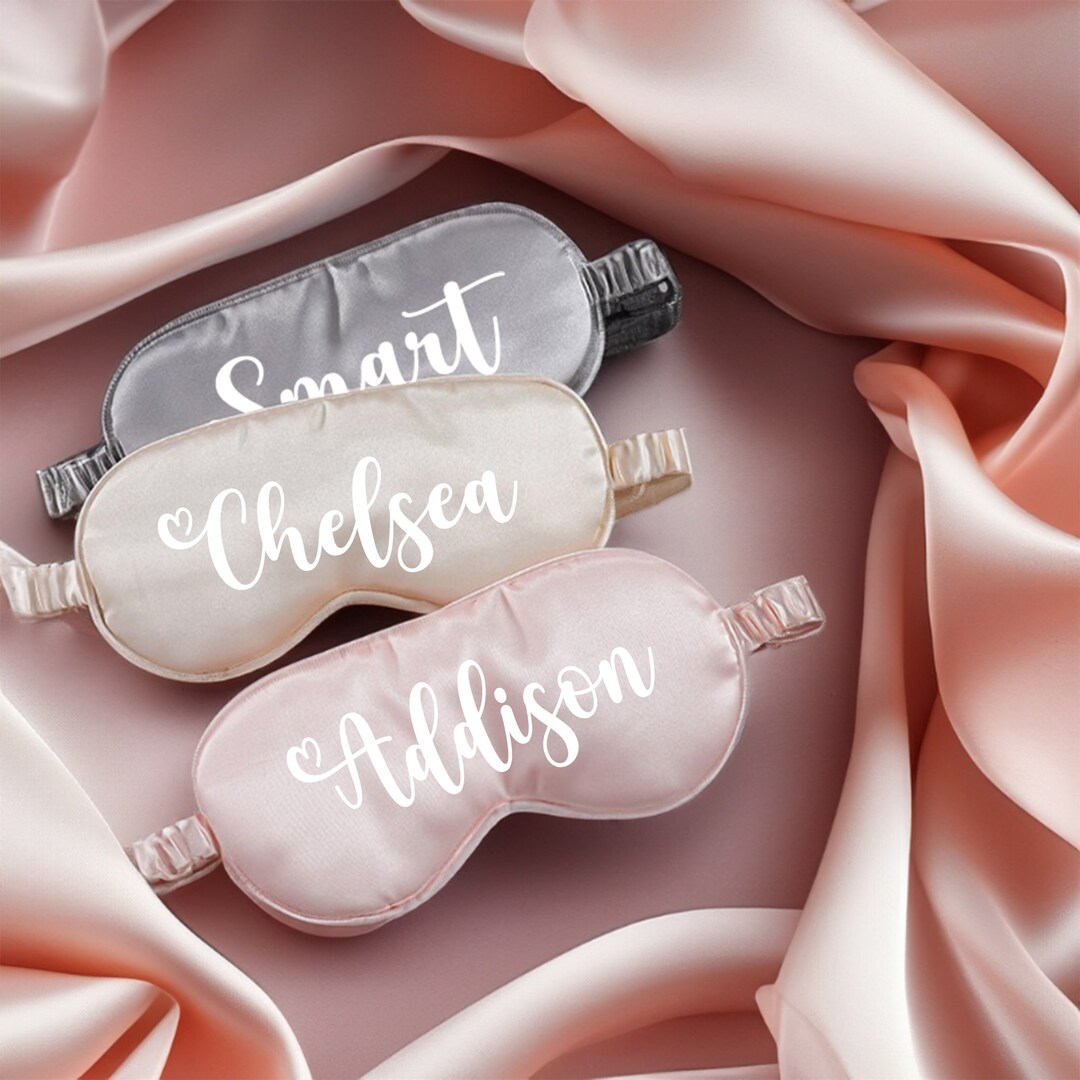 Personalized Sleep Eye Mask Customize Satin Eye Mask Custom ...