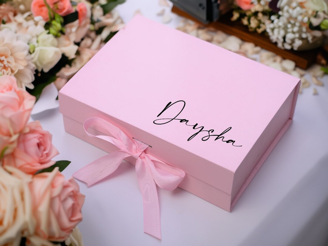 Gift Box With Lid, Personalised Anniversary Gift Box, Birthday Gift Box ...